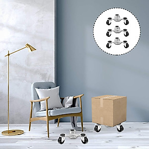 DOITOOL 3pcs 3 Mover push cart dolly appliance cart wheel moving dolly furniture dolly furniture moving dolly rotary tool trolly dolly cart roller carbon steel to rotate home appliances