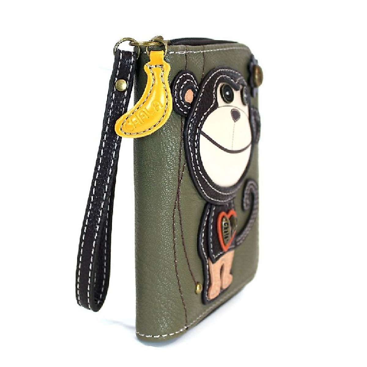 Chala Monkey Zip-Around Wristlet Wallet