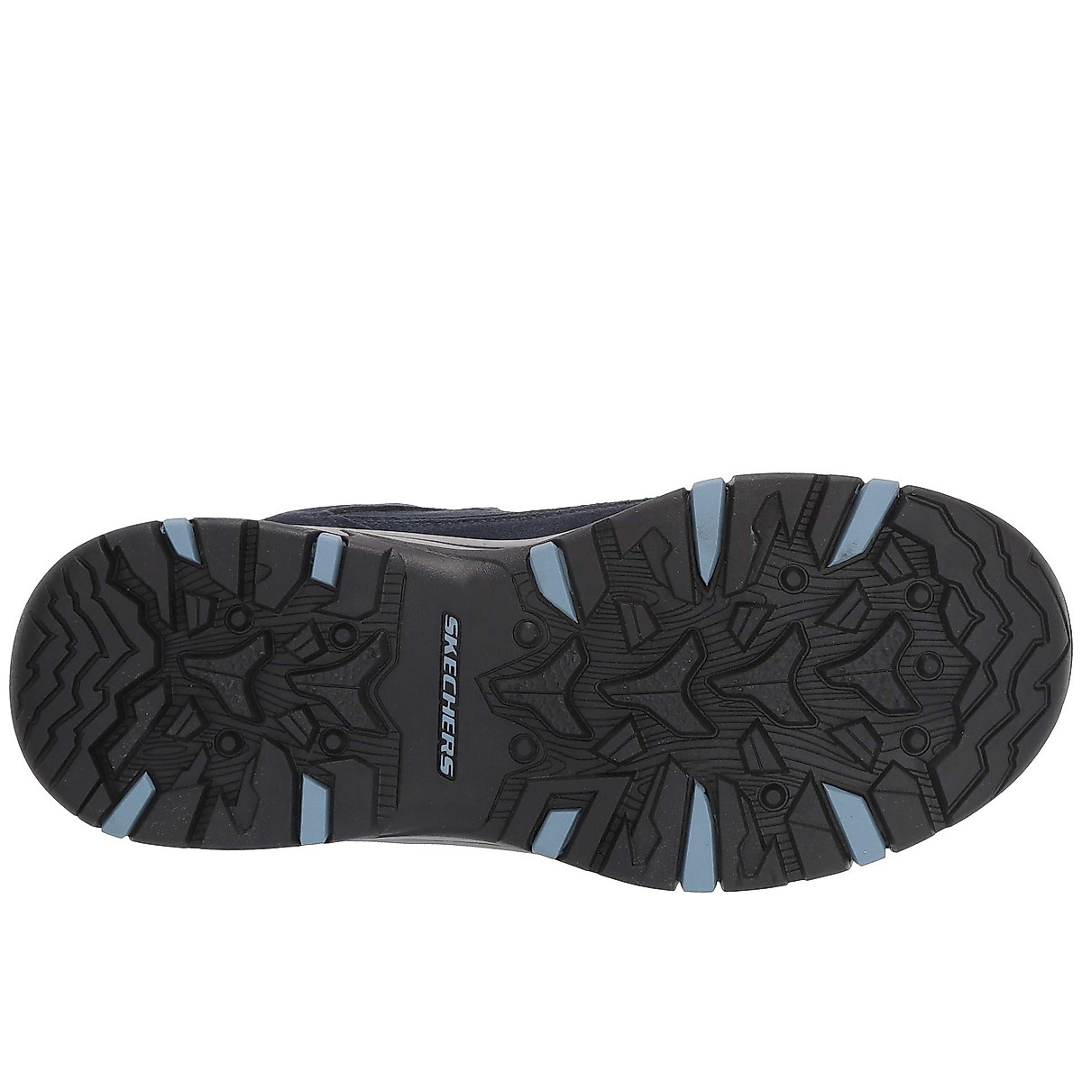 Skechers womens Hiker Hiking Boot, Navy/Grey, 8.5 US