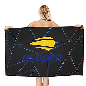 Lujzwop Us Open Tennis 2023 Beach Towel, Oversized Pool Towel, Quick Dry Microfiber Beach Towel for Men and Women