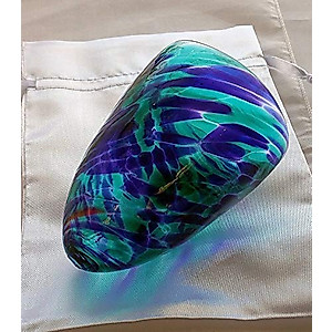 Jewish Wedding Glass to Break - Blue and Purple