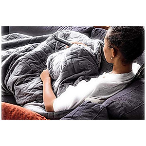 Tranquility 12lb Weighted Throw Blanket - Gray