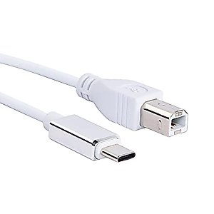 YACSEJAO USB C to USB B Midi Cable, Type C to USB B Printer Cable for Laptop to Connect with Midi Controller, Midi Keyboard, Audio Interface Recording, Printers and More(1M/3.3ft)