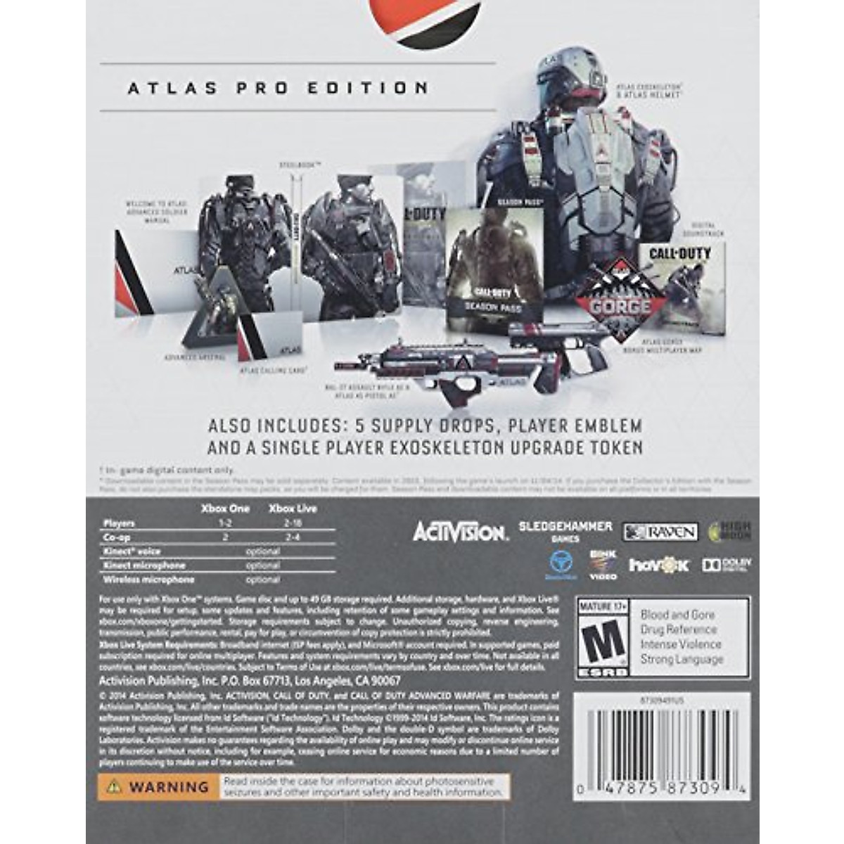 Call of Duty: Advanced Warfare Atlas Pro Edition - Xbox One