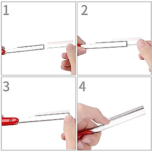 Forever one 20Pcs Single Edge Razor Blade Steel Industrial Razor Blades Disposable Straight Razor Blades for Men and Women