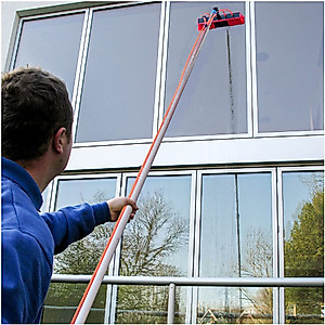 Solar Panel Cleaning Brush, 26 FT Adjustable Water Fed Pole Cleaning Kit, Solar Panel Cleaning Pole and Outdoor Window Washing Equipment