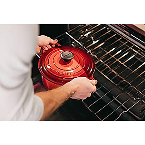 Le Creuset Enameled Cast Iron Signature Round Dutch Oven, 5.5 qt., Cerise