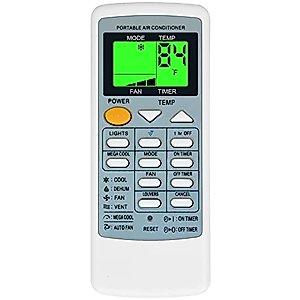 Replacement for Sharp Air Conditioner Remote Control Model Number: CRMC-A805JBEZ CRMC-A663JBEZ Works for CV-P09FL CV-P09FX CV-P09LX CV-P10MX CV-P12LX XV-4181 CVP12PX CVPD13PX CV2P10SC CV2P10SC
