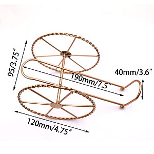 kaileyouxiangongsi Countertop Wine Rack - Wine Holder for Wine Storage - Wine Racks Countertop - Small Wine Rack - Wine Bottle Storage - Tabletop Wine Rack (Rose Gold)