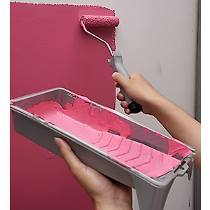 VOOMEY Microfiber Paint Roller Covers 4 Inch，1/3" Nap Mini Roller Covers，Pack of 24,Roller Covers for Painting，Home Painting Supplies