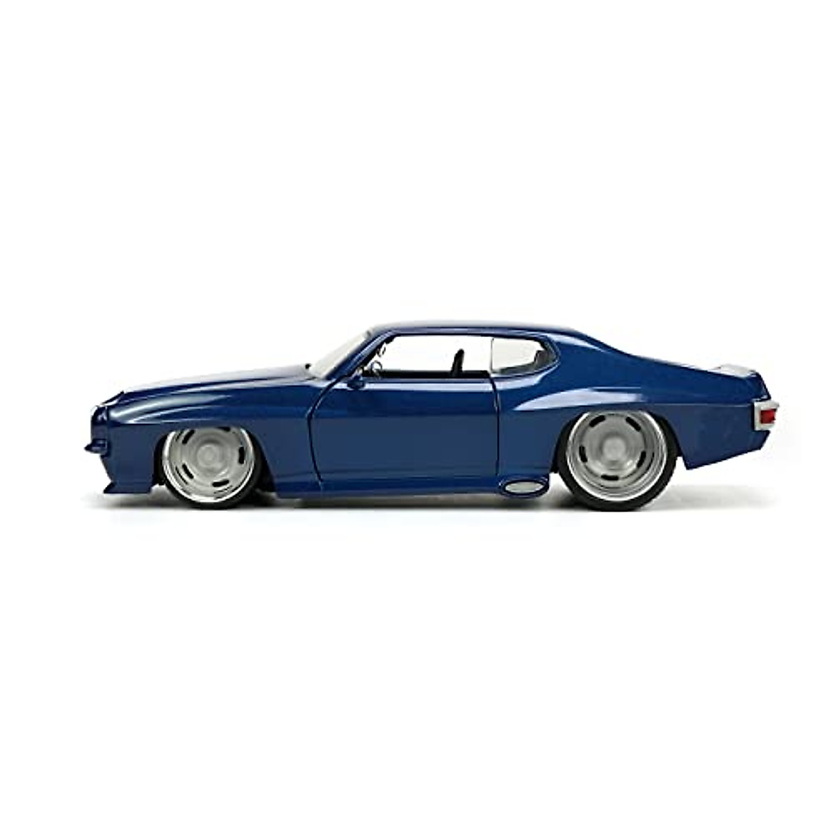 Big Time Muscle 1:24 1971Pontiac GTO Die-cast Car Dark Blue, Toys for Kids and Adults