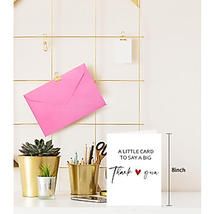 Funny Thank You Card for Friend Him Her, Humor Thank You Card for Men Women, Thank You Gifts Card for Teacher Boss, A Little Card to Say A Big Thank You