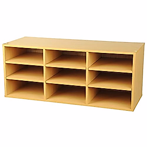 9-Compartment Office Organizer (Black) (13"H x 31"W x 12"D)