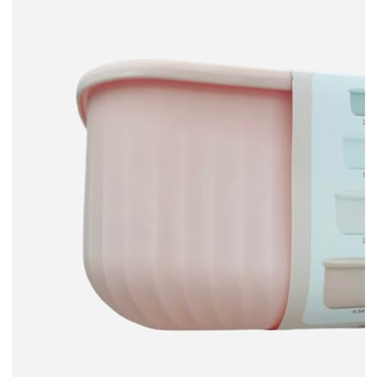 Gourmet Kitchen 8-Piece Plastic Food Storage Container Set with Vented Lids, 4 Sizes (PINK)