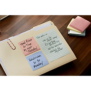 Post-it Greener Notes, 4x6 in, 5 Pads, America's #1 Favorite Sticky Notes, Sweet Sprinkles Collection, Pastel Colors, Clean Removal, 100% Recycled Material (660-RP-A)