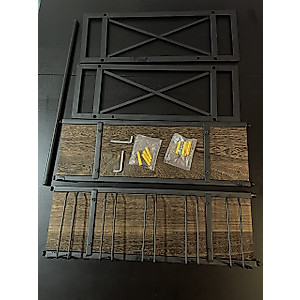 Spartan Saver Industrial Wall-Mounted Wine Rack with Wine Bottle Holder, Floating Bottle Storage Bar, and Wine Glass Holder