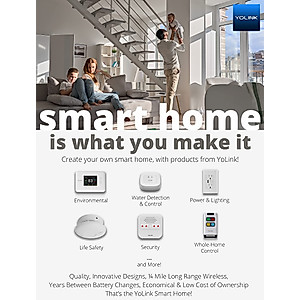 YoLink Remote, 500 Feet World's Longest Range Smart Remote Controller One Button Plugs Switches Outlets Grouping and Controlling, LoRa Enabled Smart Home Automation Device