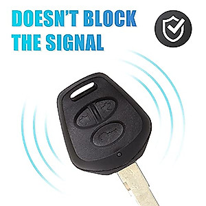 X AUTOHAUX 2pcs 3 Buttons Uncut Insert Key Fob keyless Entry Remote Control Key Case Shell Replacement for Porsche Cayenne 911 996 Boxster S 986