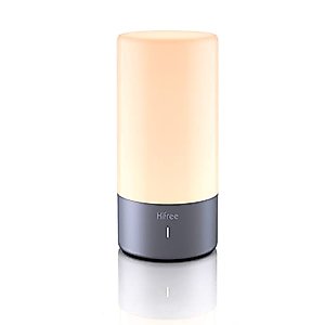 LED Table Lamp, 3-Levels Dimmable Touch Lamp, 16 Millions RGB Color Changing Desk Lamp for Home / Office(Grey)