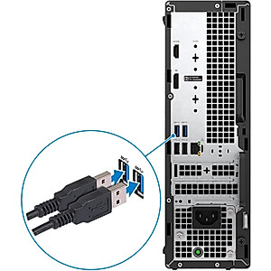 Dell OptiPlex 3000 Desktop Computer - Intel Core i3 12th Gen i3-12100 Quad-core (4 Core) 3.30 GHz - 8 GB RAM DDR4 SDRAM - 256 GB M.2 PCI Express NVMe 3.0 x4 SSD - Small Form Factor - Black