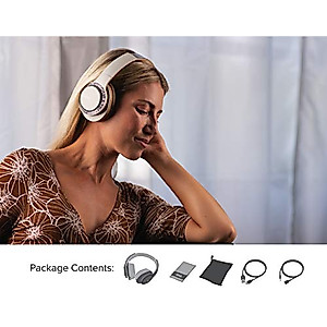 Cleer Audio Enduro 100 Wireless Bluetooth Headphone - Over Ear Fast Charging Lightweight, Podcasting 100Hr Long Battery | Full Charge 4 Day Playback, Play Music & Take Calls Ironless Driver (Sand)
