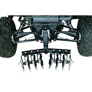 Battle Armor Designs Big Buck 32" Cut Width UTV Disc Plow Harrow with Universal 2" Receiver Mount, Cultivates 1 to 2 Acres