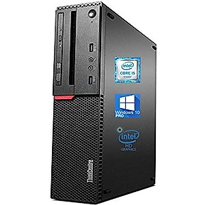 Lenovo ThinkCentre M900 SFF Desktop Computer, Intel Core i5-6500 Upto 3.6GHz, 32GB RAM, 256GB SSD, 4K 2-Monitor Support DisplayPort, HDMI, DVD-RW, AC Wi-Fi, Bluetooth - Windows 10 Pro (Renewed)