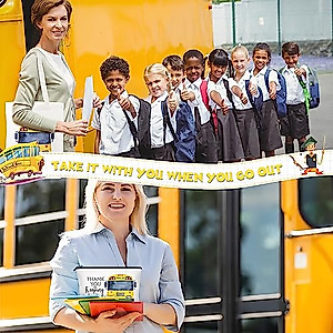 Unittype 4 Pieces Bus Driver Gift Bus Driver Appreciation Gifts Tote Bag Make up Bag Bus Driver Cosmetics Bag for Women Bus Driver