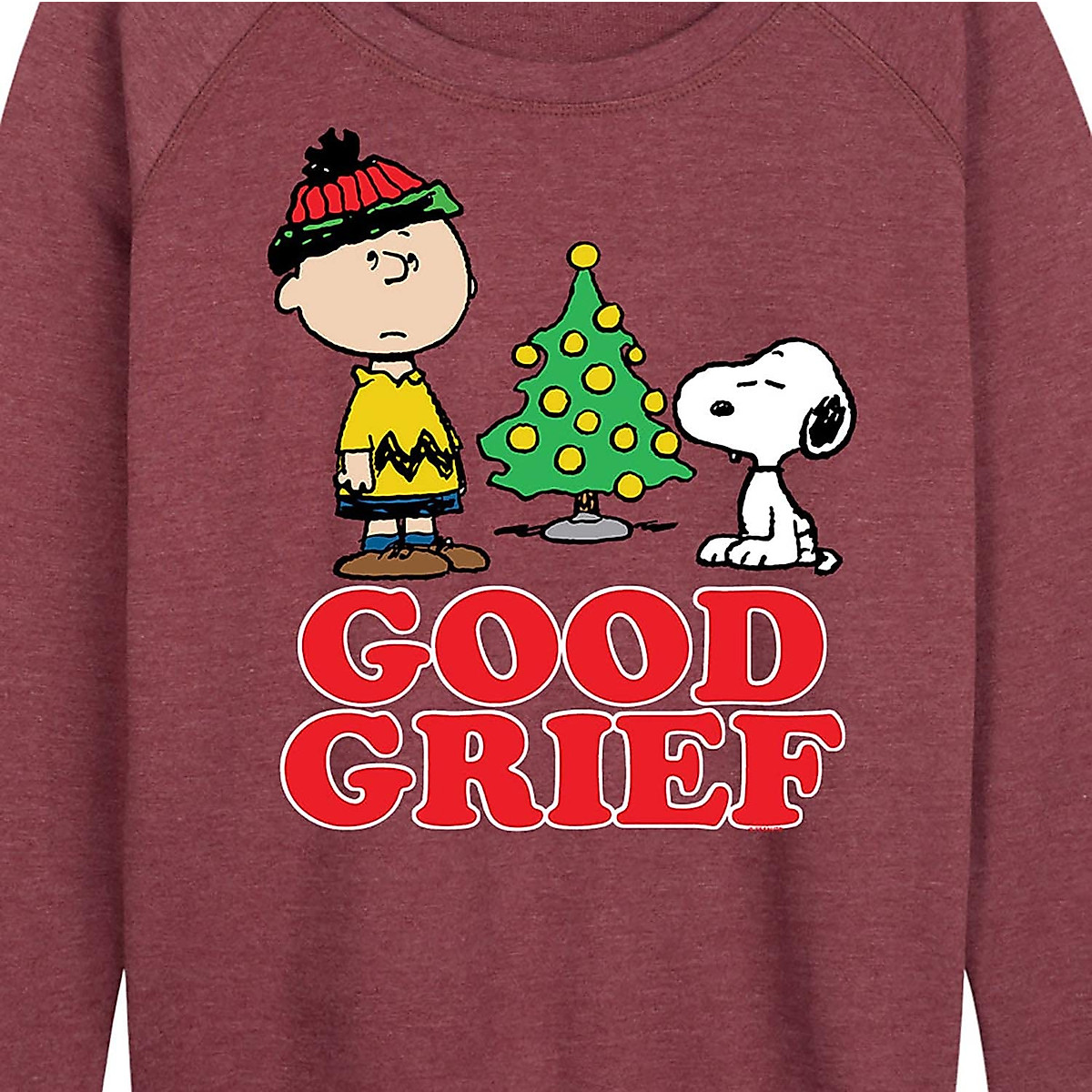 Peanuts HYBRID APPAREL Women's Holiday Seasonal Lightweight French Terry Pullover - Size 4X