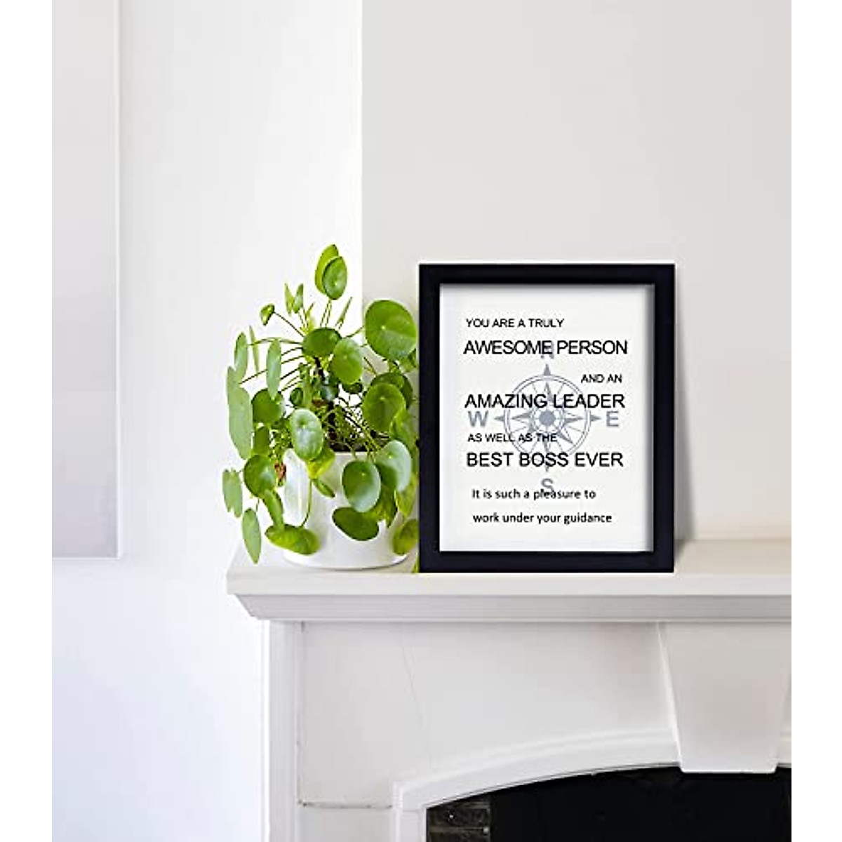 Cool Office Art Decor, Black Picture Frame 8x10, Wooden Photo Frame, Cleal Hanging Wood Poster Frame 9x11"