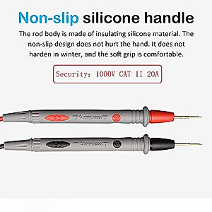 1000V 20A Multimeter Test Leads Banana Plug 35″ / 90 cm Gold-Plated Test Probe Lead