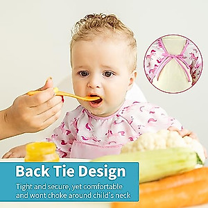 3 Pcs Waterproof Baby Bibs | Long Sleeves Weaning Smock Bib with Food Catcher Pocket for Toddler Eating | Baby Led Weaning | Full Cover Wearable Sleeved Bibs Shirt Apron Set | 6-24 Months