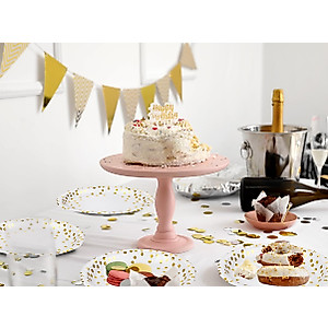 TWOWYHI 50PCS 12inch Oval Paper Plates White and Gold Disposable Paper Plates Dinner Plates for Party Graduation Wedding Anniversary Bridal Shower