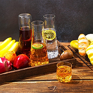 Potchen 850 ml Bedside Water Carafe with Glass Set Night Water Carafe Glass Carafe with Cup Nightstand Mouthwash Decanter Bedroom Juice Water Pitcher Mouthwash Bottle for Bathroom, 30 oz (1 Set)