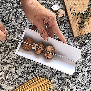 SLICEX Vegetable Slicing Guide; Finger-Safe Kitchen Cutting Gadget for Cherry Tomatoes, Grapes, Blueberries, Nuts and More