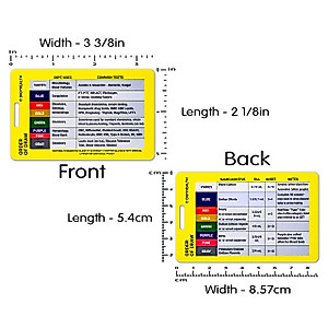Silver Maple Leaf Vertical Order of Draw Badge Card for Phlebotomy – Order of Blood Draw Card for Nurses,Nursing Clinicians and RN Students – Phlebotomy Draw Order Cheat Sheet – Durable and Reliable