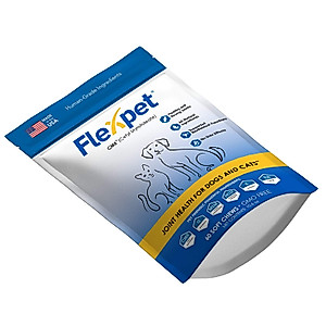 Flexpet Maximum Strength Soft Chews – All-Natural Pain Reliever for Dogs with Glucosamine and Cetyl Myristoleate (CM8), Hip and Joint Supplement, Anti-Inflammatory: Three Pack - 180 Soft Chews