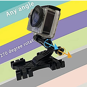 lekullna Fence Mount Gopro Fence Mount Compatible with GoPro, iPhone Mevo Start and Other Action Cameras for Softball, Tennis, Baseball, Football, Net/Chain Link Games Recording