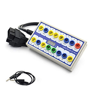 OBD 2 Breakout Box - OBD 2 Protocol Detector Tester Auto Car Tools Diagnostic Connector Breakout Box Detector Repair with Connection Cable