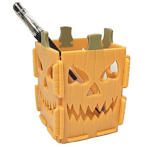 Pumpkin Pen Holder halloween atmosphere decorations Assembly combination pumpkin shape pvc material Storage Box Office Home School Stationery