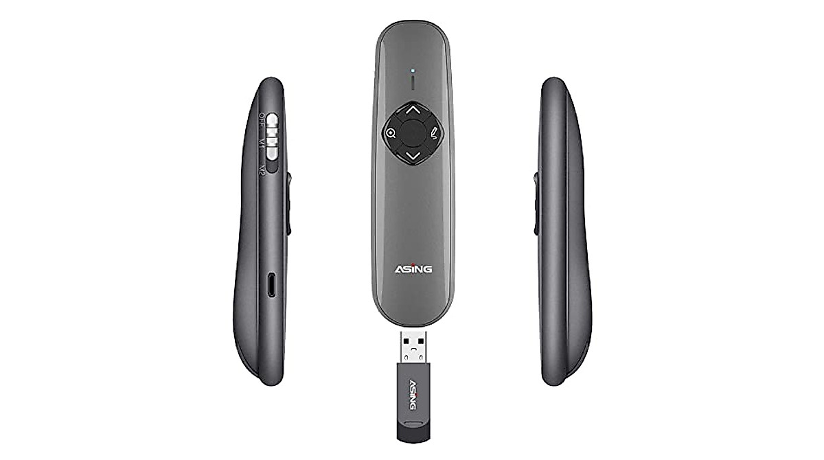 ASiNG Advanced Digital Laser Presentation Remote - Red Laser ...