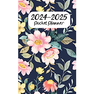 2024-2025 pocket planner: 2 Year Monthly Pocket Calendar (Junuary 2024 to December 2025) With Federal Holidays and Motivational Quotes