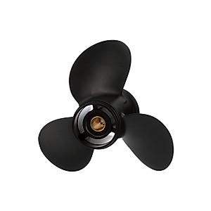 Quicksilver Black Diamond 3-Blade Aluminum Propeller, 10 dia x 13 pitch, Right Hand