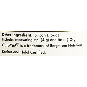 Kala Health MSMPure MSM - 1 lb Fine Powder Crystals, 99.9% Pure Distilled Organic Sulfur Crystals for Joint Health, Skin & Hair, Made in The USA
