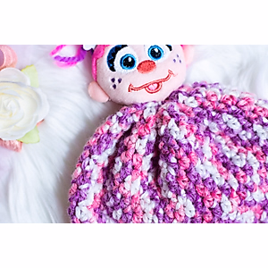 Lion Brand Yarn Sesame Street - One Hat Wonder Yarn, Abby Cadabby, 1 Cake