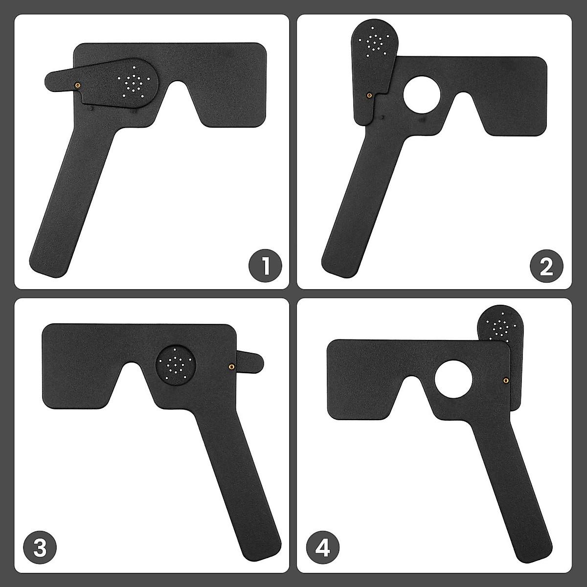 Ophthalmic Eye Occluder with 14 Holes for Ophthalmologists, Orthoptists and Optometrists to Eye Exam