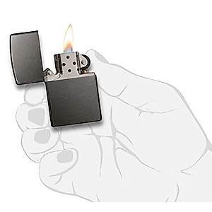 Zippo Gray Dusk Pocket Lighter, Standard