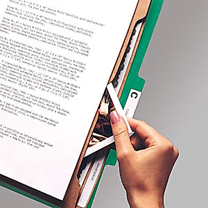 Smead Pressboard Classification File Folder with SafeSHIELD Fasteners, 2 Pocket Dividers, 2" Expansion, Letter Size, Green, 10 per Box (14083)