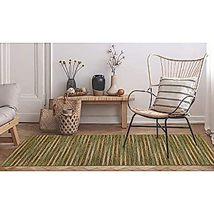 Liora Manne Indoor/Outdoor Rug, 6'6" x 9'4", Stripes Green