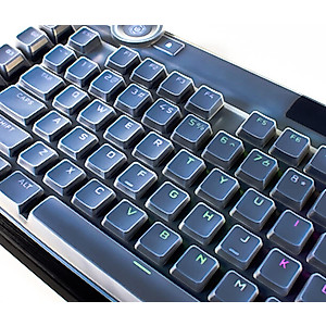 Silicone Keyboard Skin Cover Compatible for Corsair K100 RGB Mechanical Gaming Keyboard, Corsair K100 RGB Optical-Mechanical Gaming Keyboard (Clear)